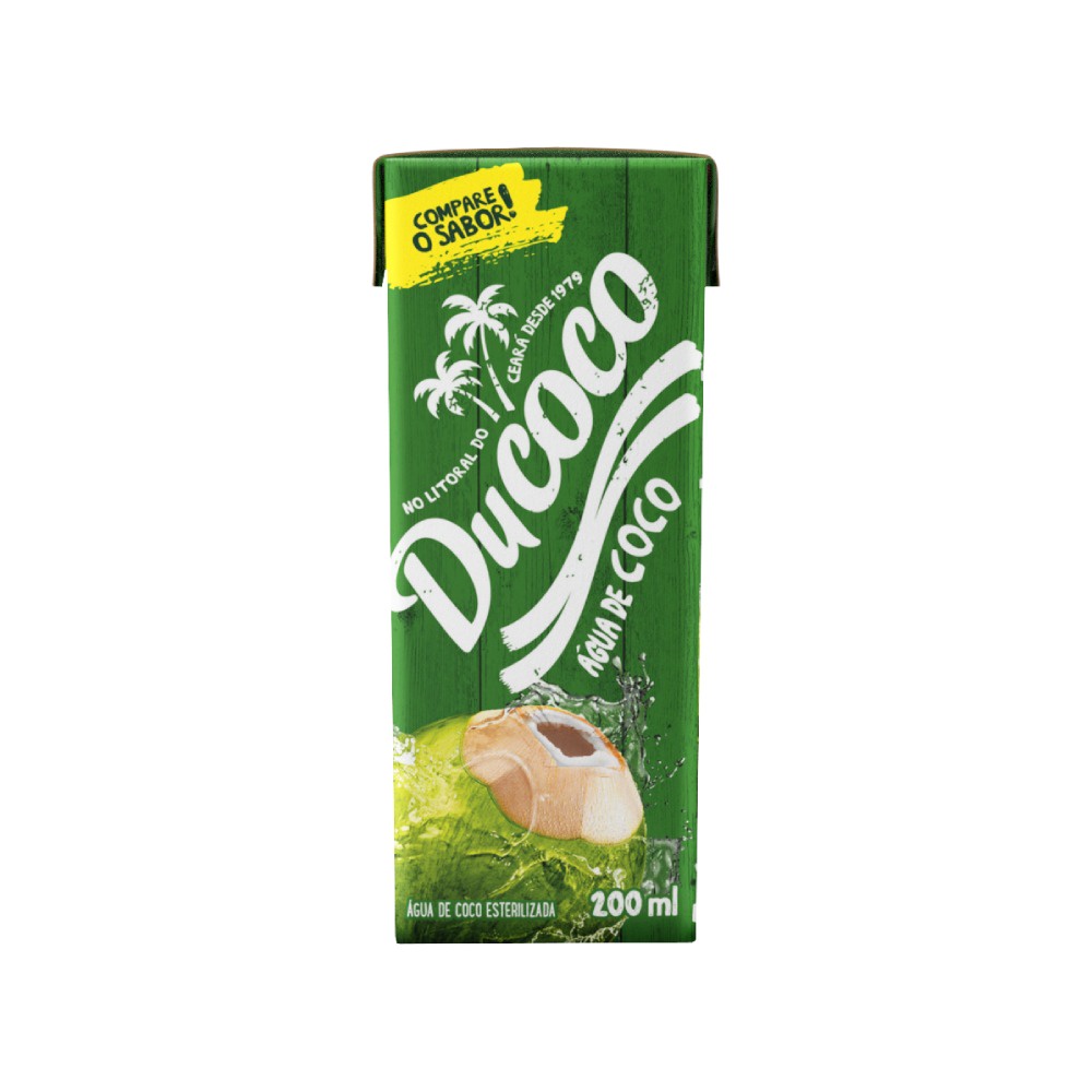 Água de Coco Esterilizada Ducoco Caixa 200ml - Supermercado Azevedo