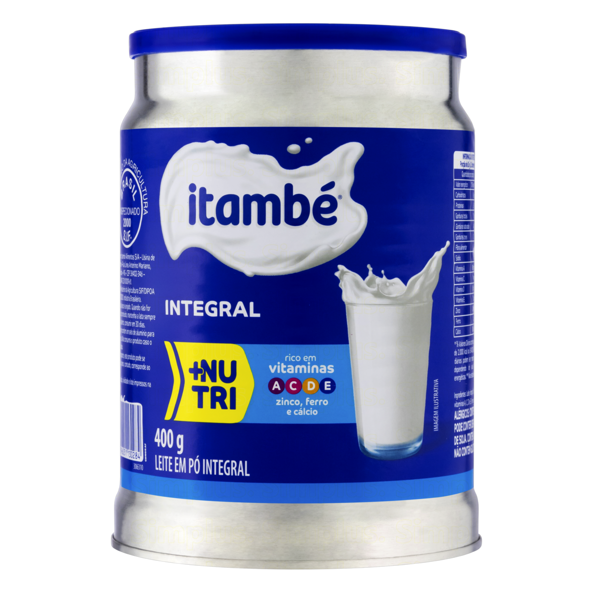 Leite em Pó Integral Itambé Lata 400g - Supermercado Azevedo